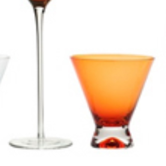 Crate&Barrel | Dining | Cb2 Small Martini Orange Glass | Poshmark